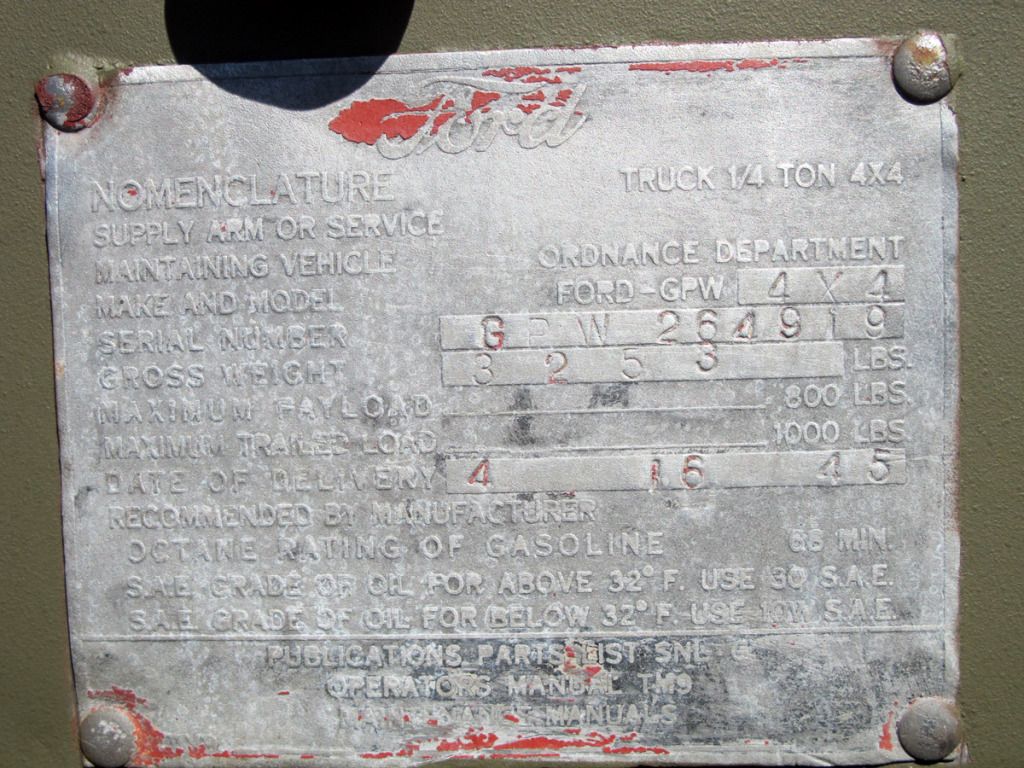 More Data Plates INFORMATION Required Like THESE PHOTOS - Page 16 ...